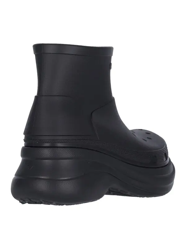 Balenciaga X Crocs Rubber Ankle Boots