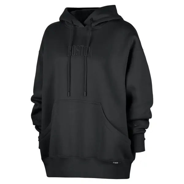Nike Boston Celtics City Edition Nba Phoenix Fleece Premium Hoodie - Black