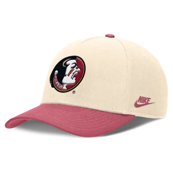 Nike Florida State Primetime Rise Academic Dri-fit College Adjustable Hat - Brown