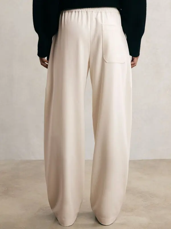 REISS Barrel-leg Side-stripe Trousers