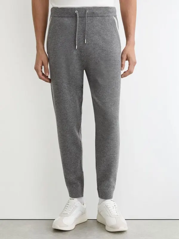 REISS Clifford Merino-wool Zipped Bomber Cardigan