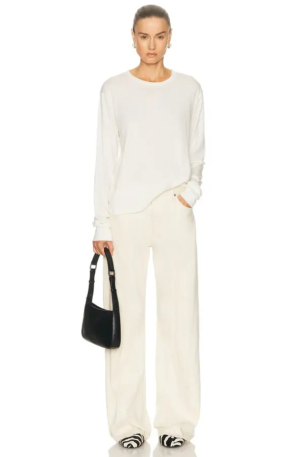 Eterne Long Sleeve Boyfriend Top