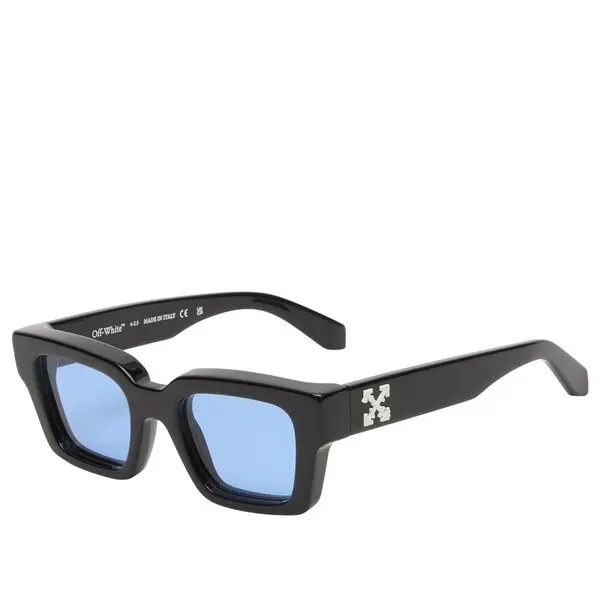 Off-White Virgil Square Frame Sunglasses - Black/blue