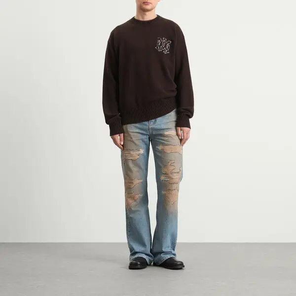 Amiri Repaired Boot-cut Jeans