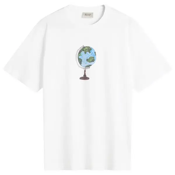 FORET Globe T-shirt - White
