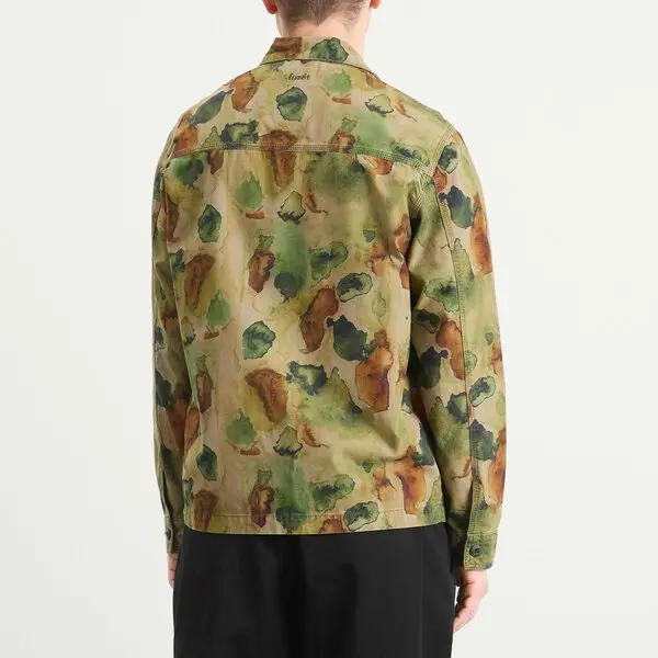 FORET Berry Ripstop Watercolour Camo Overshirt