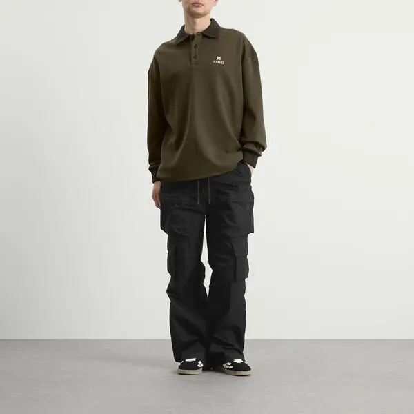 Amiri Ma Oversized Long Sleeve Polo