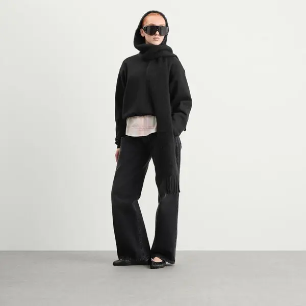 Acne Studios Kooder Hooded Scarf - Black