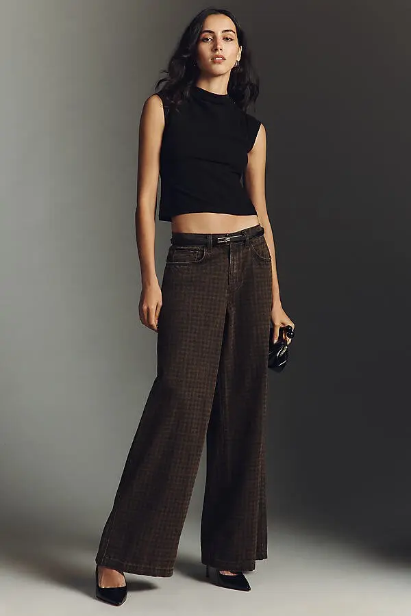 SEVENTY + MOCHI Bay Mid-rise Wide-leg Jeans