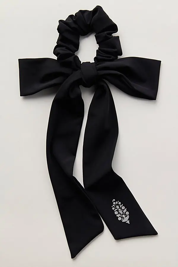 Free People Pirouette Bow Scrunchie - Black