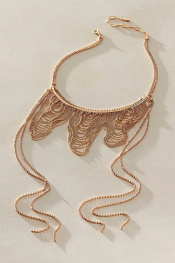 Free People Ciao Bella Mesh Choker - Gold