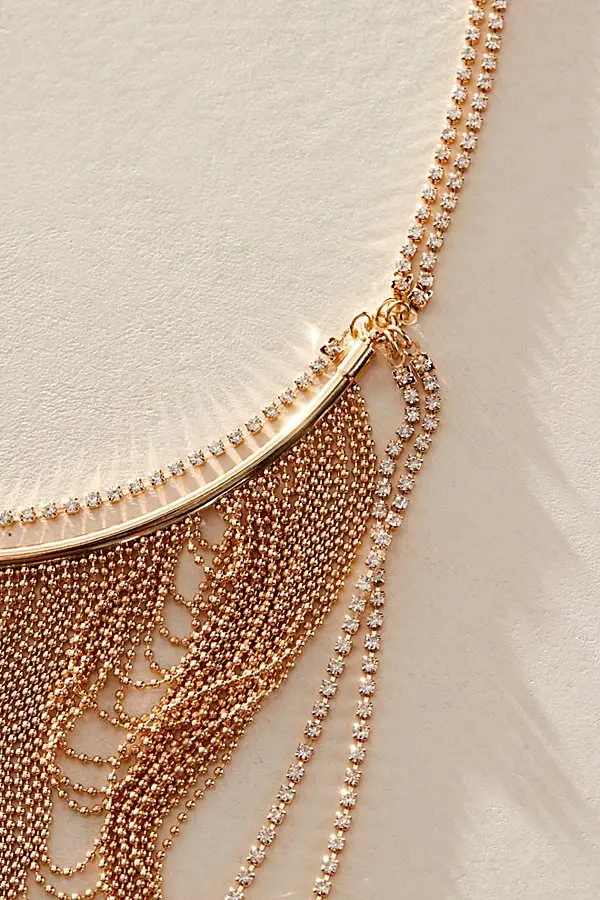 Free People Ciao Bella Mesh Choker - Gold