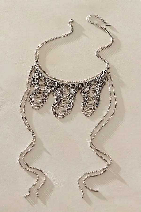 Free People Ciao Bella Mesh Choker - Silver