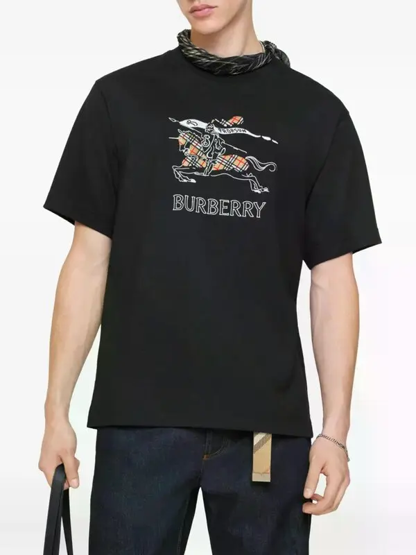 Burberry Equestrian Knight Cotton T-shirt
