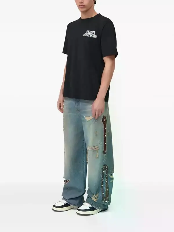 Amiri Hollywood Graphic-print T-shirt - Black