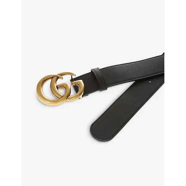 Gucci Double G Leather Belt