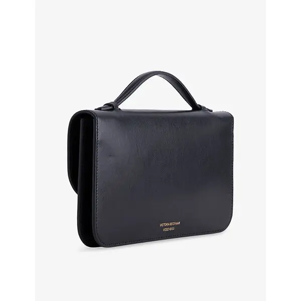 Victoria Beckham Dorian Pochette Leather Shoulder Bag - Black