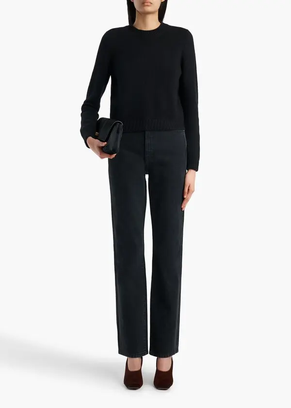 Khaite Leta Cashmere Pullover - Black
