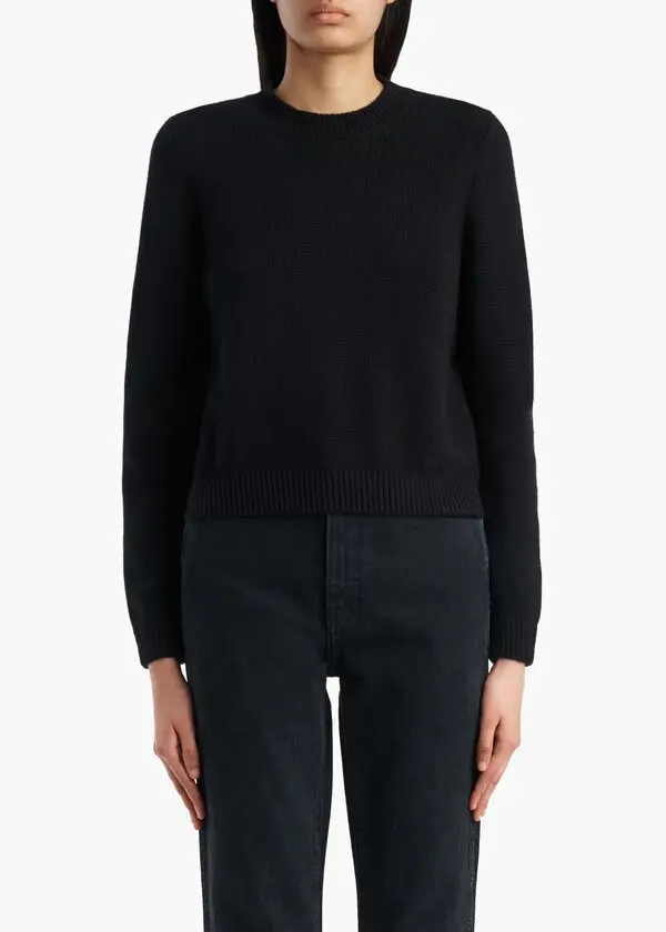 Khaite Leta Cashmere Pullover - Black