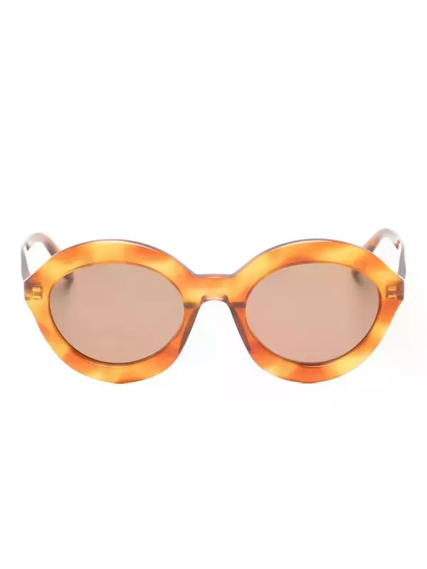 AZZEDINE ALAIA Round-frame Sunglasses - Brown