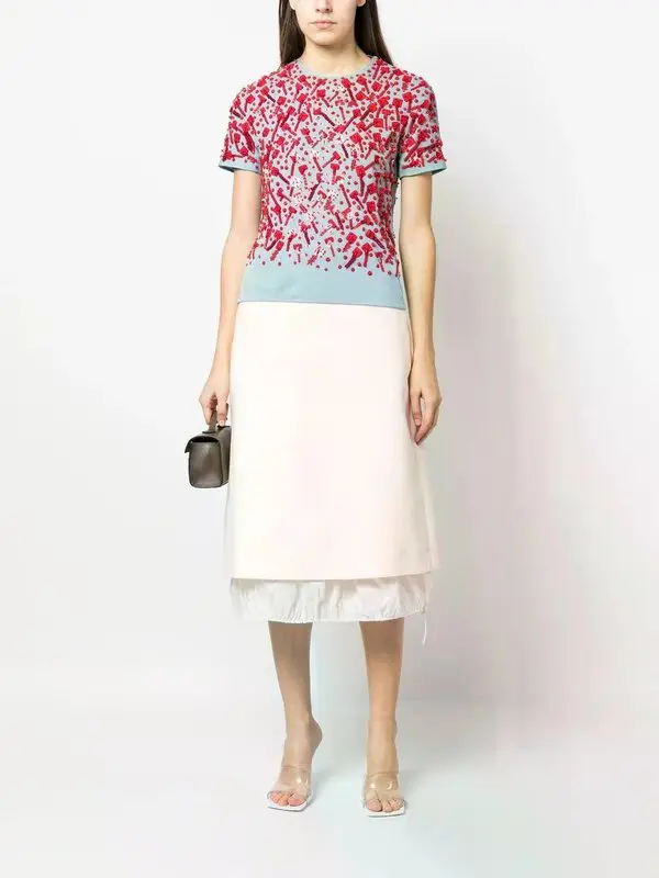 Tory Burch Double-faced Wool Midi Skirt