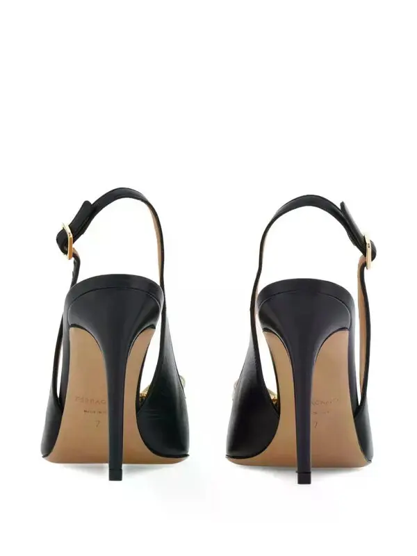 FERRAGAMO 90mm Bow Slingback Pumps