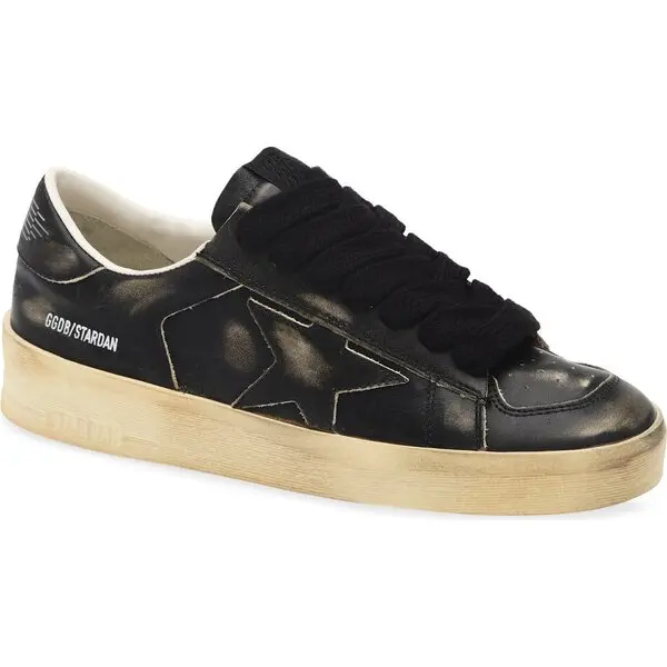 GOLDEN GOOSE Stardan Low Top Sneaker - Black