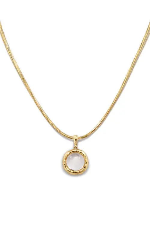 RC RETRO CHIC Aeolian Whispers Pendant Necklace - Gold & Crystal Clear