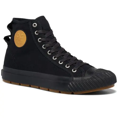 P.F. FLYERS Grounder High-top Sneaker - Black-black