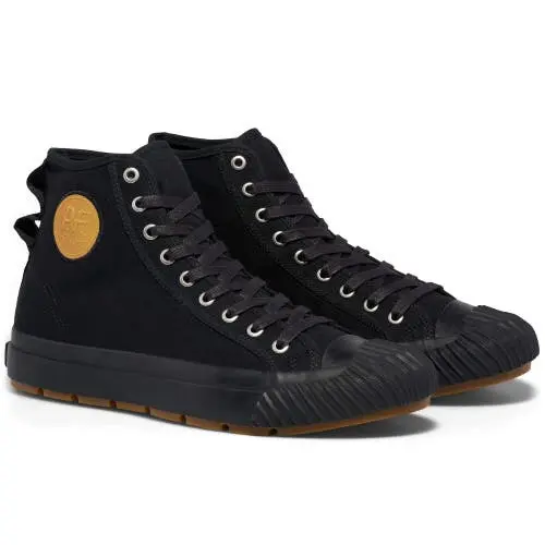 P.F. FLYERS Grounder High-top Sneaker - Black-black
