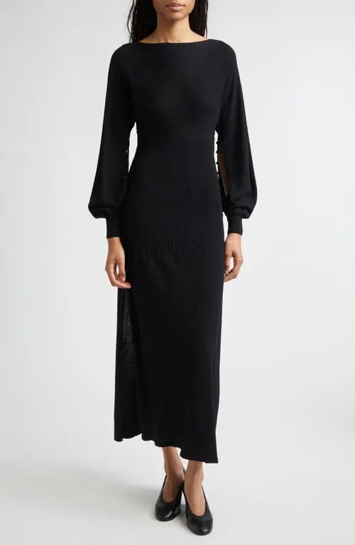 Paloma Wool Fa Cutout Merino Wool Sweater Dress