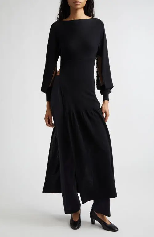 Paloma Wool Fa Cutout Merino Wool Sweater Dress