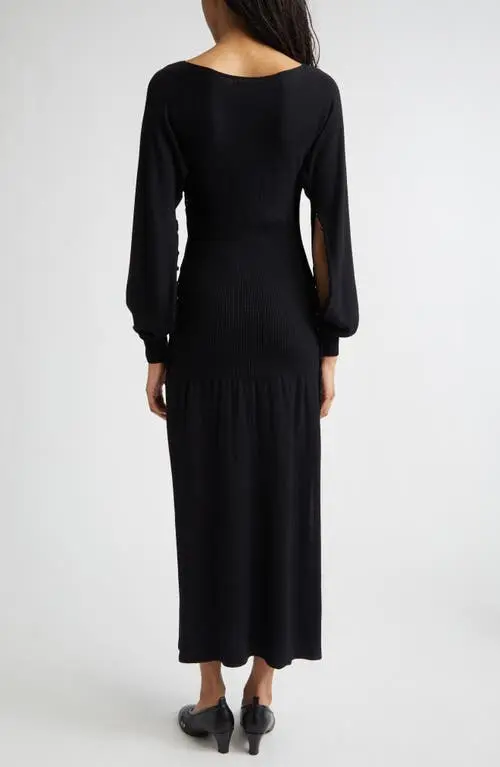Paloma Wool Fa Cutout Merino Wool Sweater Dress