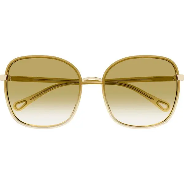 Chloé 56mm Square Sunglasses - Beige