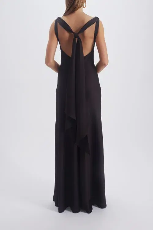 Amsale Bias Cut Streamer Gown