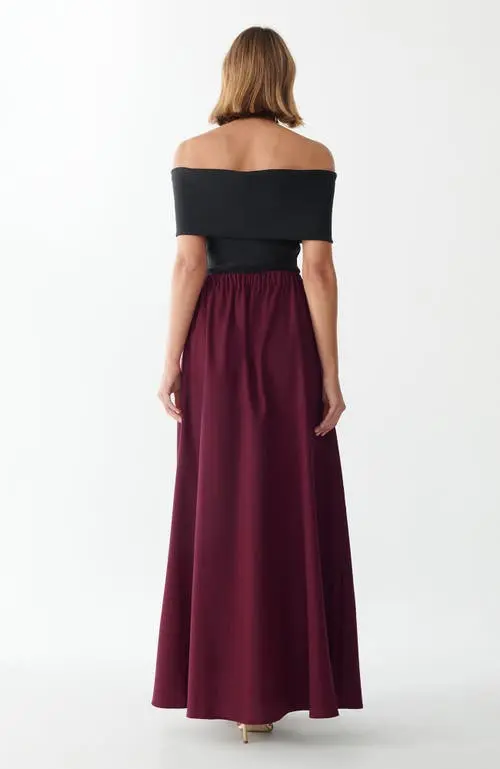 WILLA Isla Maxi Skirt - Plum