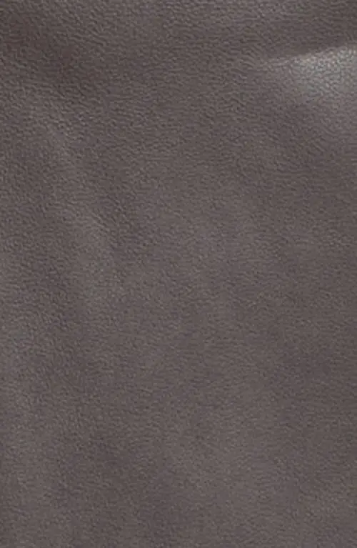 STAND STUDIO Monica Lambskin & Genuine Shearling Coat - Dark Chocolate