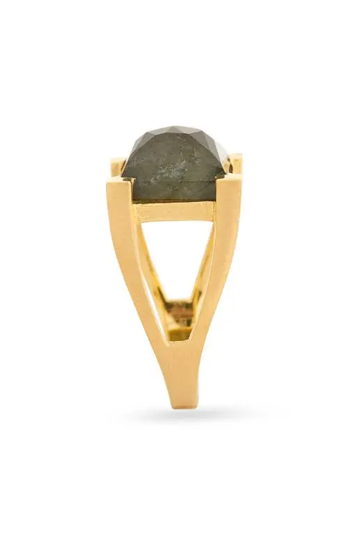 DEAN DAVIDSON Mini Plaza Labradorite Ring - Yellow Gold/labradorite