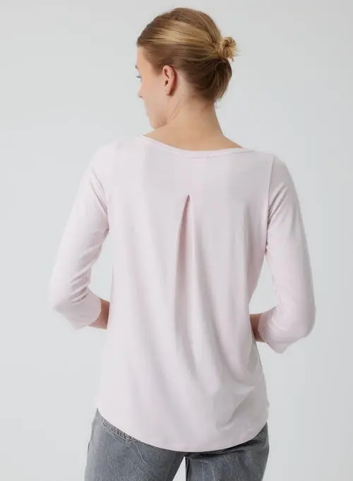 Majestic Filatures 3/4 Sleeve Crewneck Top