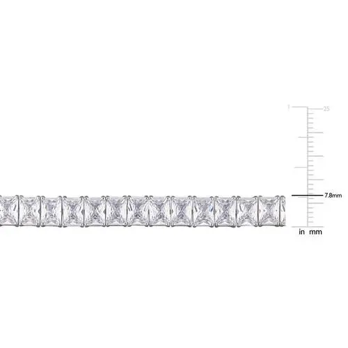 JULIANNA B. Tennis Bracelet With Rectangular Cubic Zirconia