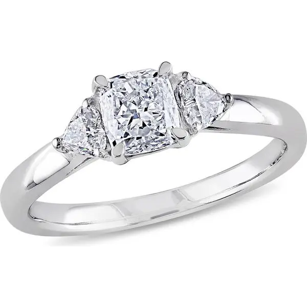 JULIANNA B. Diamond Three-stone Ring 14k - 14k White Gold