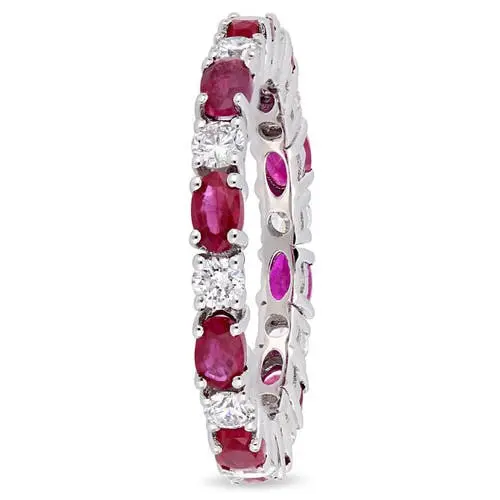 JULIANNA B. Diamond And Eternity Ring In 14k White Gold