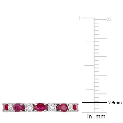 JULIANNA B. Diamond And Eternity Ring In 14k White Gold
