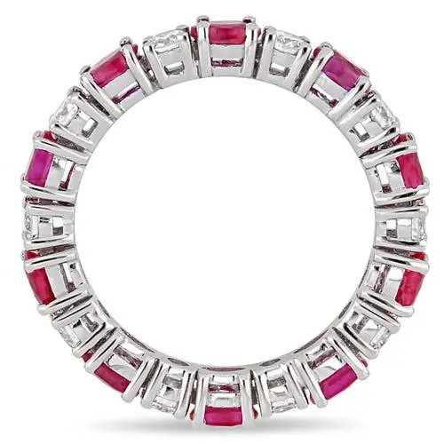 JULIANNA B. Diamond And Eternity Ring In 14k White Gold