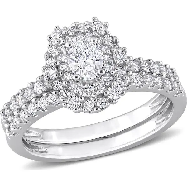 JULIANNA B. Diamond Bridal Ring Set - 14k White Gold