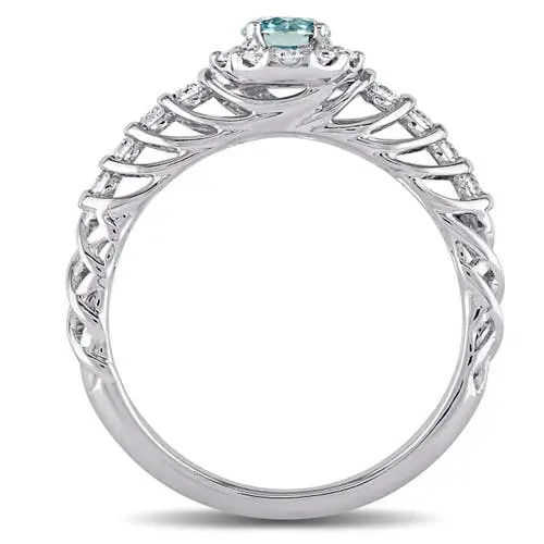 JULIANNA B. Halo Ring 14k
