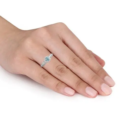 JULIANNA B. Halo Ring 14k