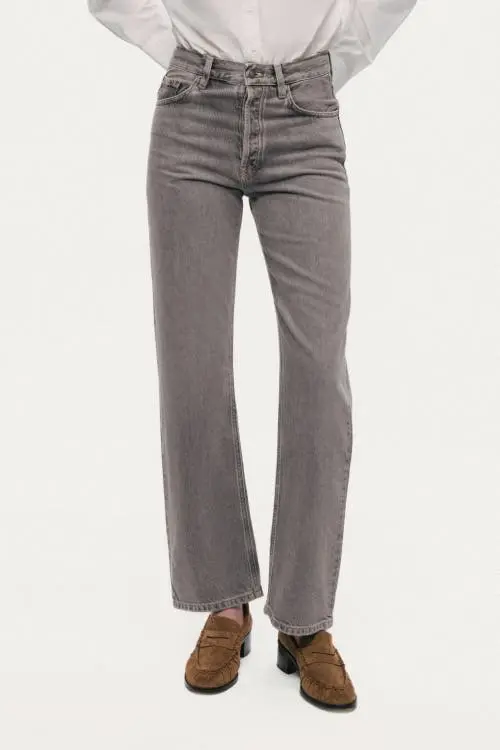 NOCTURNE Washed Straight-leg Jeans