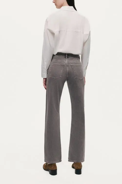 NOCTURNE Washed Straight-leg Jeans