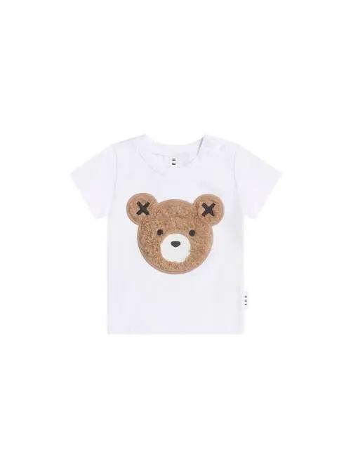 HUXBABY Furry Huxbear Crisp Tee - White
